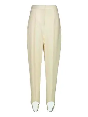 Stella McCartney Tapered-fit Stirrup Trousers - Neutrals