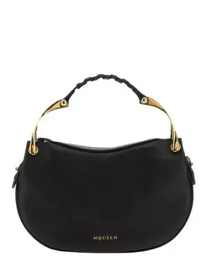Alexander McQueen Mini Wishbone Clutch Bag - Black