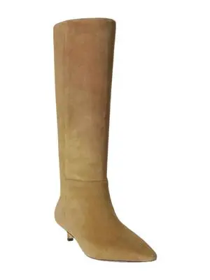 Ralph Lauren Francesca Suede Boots - Neutrals