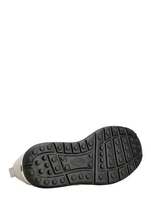 TOD'S Knit And Suede Red Dot Detail Sock Sneakers - Grey