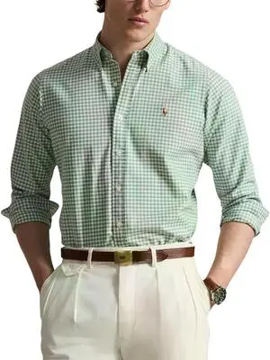 Polo Ralph Lauren Gingham-check Button-down Shirt - Green