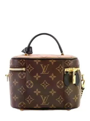 LOUIS VUITTON Reverse Monogram Canvas Pm Satchel Handbag - Brown