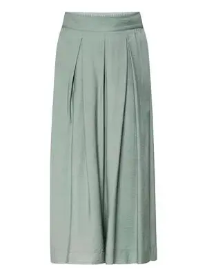 BETTY BARCLAY Pleated Wide-leg Trousers - Green