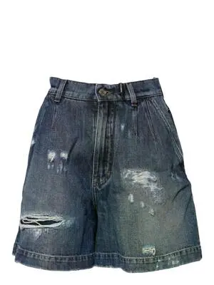 Dolce & Gabbana Knee-length Denim Shorts - Blue