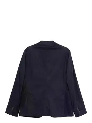 MANUEL RITZ Peak-lapel Button-fastening Blazer - Blue