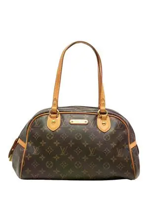 LOUIS VUITTON 2008 Monogram Montorgueil Pm Handbag - Brown