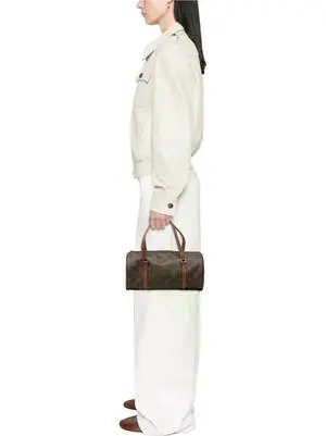LOUIS VUITTON Monogram Papillon 30 Handbag - Brown