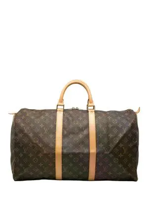 LOUIS VUITTON 1996 Monogram Keepall 50 Travel Bag - Brown