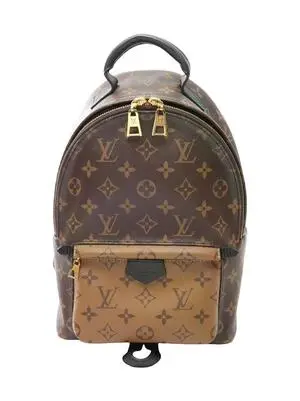 LOUIS VUITTON 2020 Monogram Reverse Palm Springs Pm Backpack - Brown