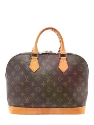 LOUIS VUITTON Monogram Alma Pm Handbag - Brown