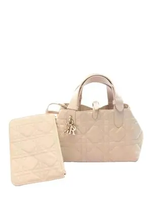 Dior Christian Dior Macrocannage Toujours Handbag Neutrals