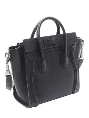 Celine Nano Luggage Tote Bag - Black