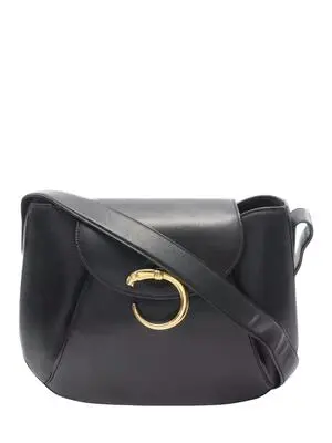 Cartier Leather Panthere Crossbody Bag - Black
