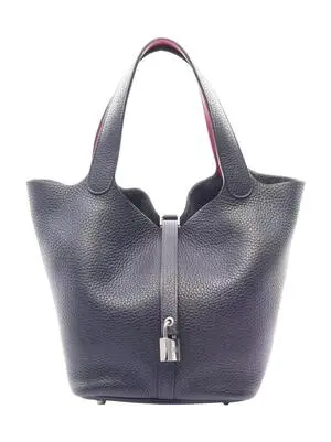 Hermès Clemence Picotin Lock 22 Handbag - Blue