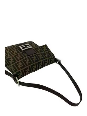Fendi Zucca Canvas Shoulder Bag - Brown