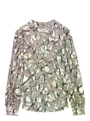ZADIG&VOLTAIRE Zadig&Voltaire Telia Wild Chains Printed Silk Blouse