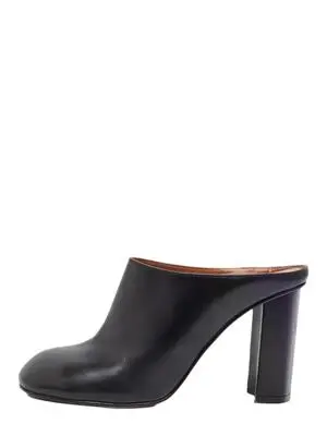 Alaïa Babylone Leather Mules - Black