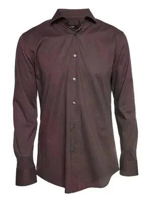 BOSS Jason Geometric-print Shirt - Red