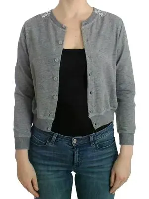 ERMANNO SCERVINO Ermanno Scervino Cropped Cardigan With Lace Embroidery