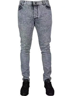 Balmain Faded Effect Jeans - Grey
