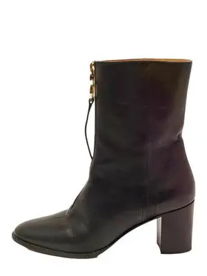 Dior Effrontee Leather Ankle Boots - Black