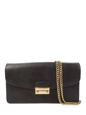 Furla Chain-link Shoulder Bag - Black