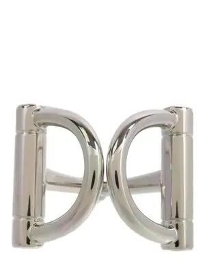 Hermès Double D Scarf Ring - Silver
