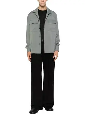 LOW BRAND Flap-pocket Shirt Jacket - Grey