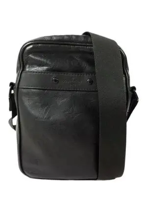 LOUIS VUITTON Monogram Shadow Danube Pm Shoulder Bag - Black