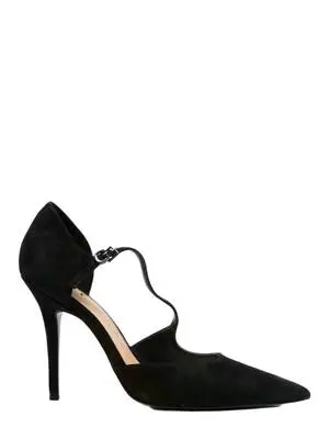 Guess Suede T-bar Pumps - Black