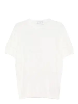 JEORDIE'S Horizontal-stripe T-shirt - White