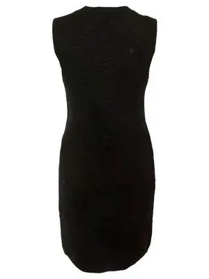Fendi Knit Sleeveless Midi Dress - Black