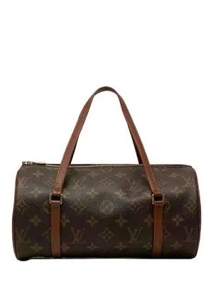 LOUIS VUITTON 2001 Monogram Papillon 26 Handbag - Brown