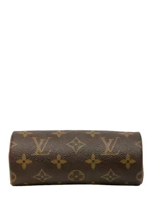 LOUIS VUITTON Monogram Canvas Papillon Pochette Handbag - Brown