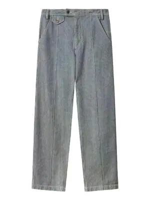 Isabel Marant Étoile Eloise Pinstripe Cotton Pants - Blue