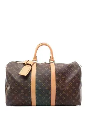 LOUIS VUITTON Monogram Keepall 45 Travel Bag - Brown