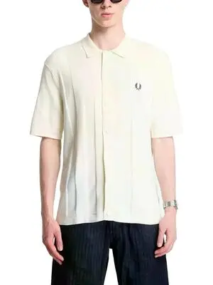 Fred Perry Tonal Vertical-stripe Shirt - Neutrals