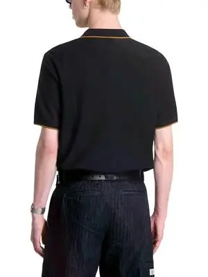 Fred Perry Cotton Polo Shirt - Black