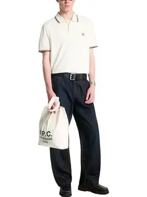 Fred Perry Short-sleeve Polo Shirt - Neutrals