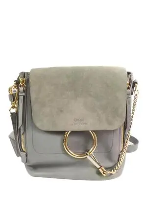 Chloé Faye Ring Detail Backpack - Blue