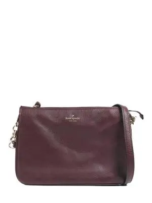 Kate Spade New York Grained Leather Shoulder Bag - Red