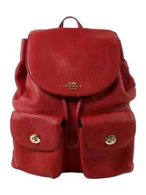 COACH VINTAGE Leather Backpack - Red