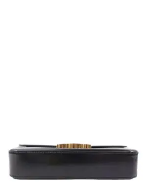 Celine Claude Triomphe Chain Shoulder Bag - Black