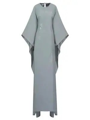 TALLER MARMO Rhinestone Embellished Maxi Dress - Blue