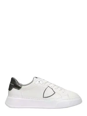 Philippe Model Temple Low Leather Sneakers - White