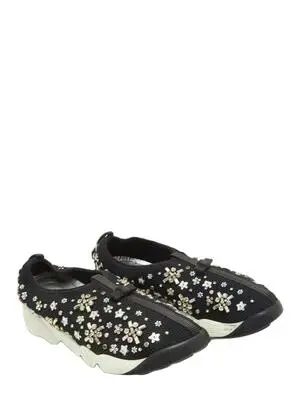 Dior Embellished Mesh Sneakers - Black