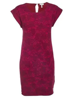 Burberry Sabirdi Printed Midi Dress - Red