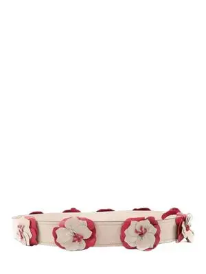 Prada Floral Appliqué Shoulder Strap - Neutrals
