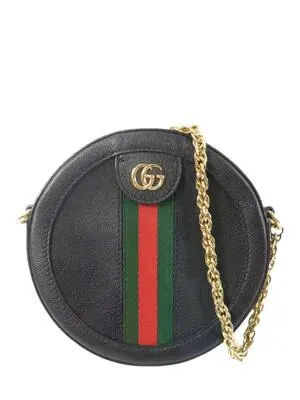Gucci Mini Ophidia Round Shoulder Bag - Black
