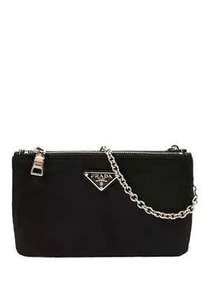 Prada Tessuto Pocket Shoulder Bag - Black
